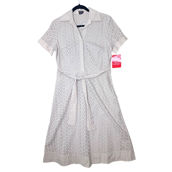 Barrie Pace | Dresses | Vtg Barrie Pace P Cotton Eyelet Belted Shirt ...
